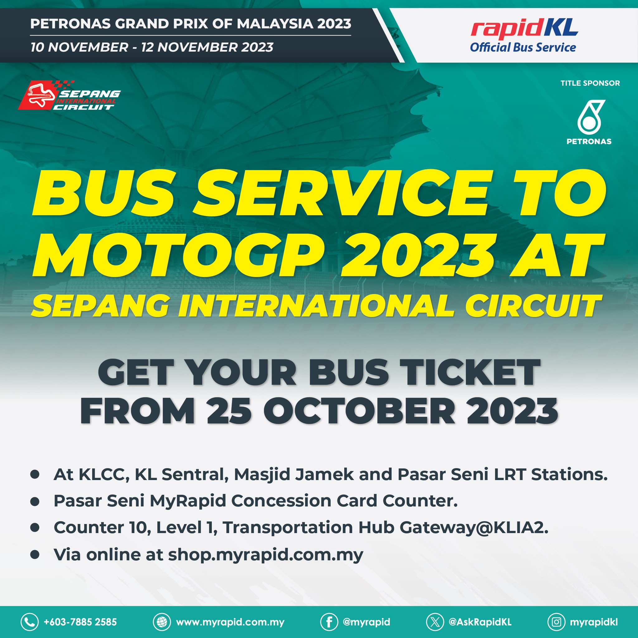 Rapid Bus Dilantik Penyedia Rasmi Bas MotoGP Malaysia 2023