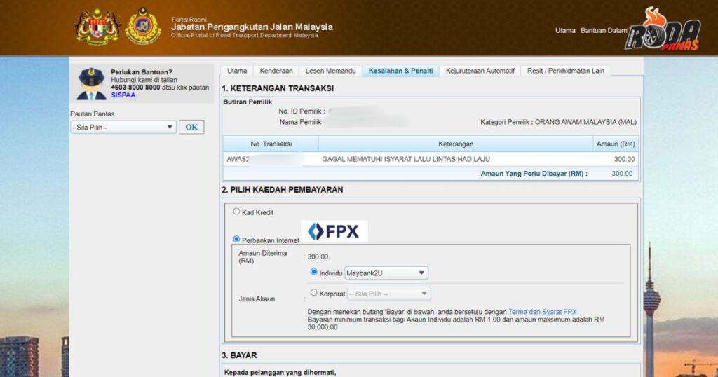 Cara Bayar Saman AES Secara Online, Tidak Perlu Ke Kaunter JPJ