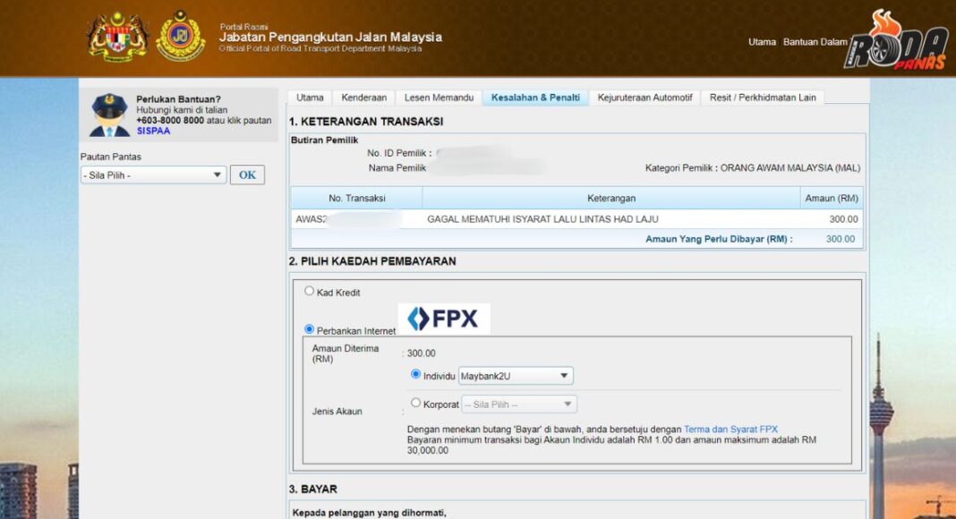 Cara Bayar Saman AES Secara Online, Tidak Perlu Ke Kaunter JPJ