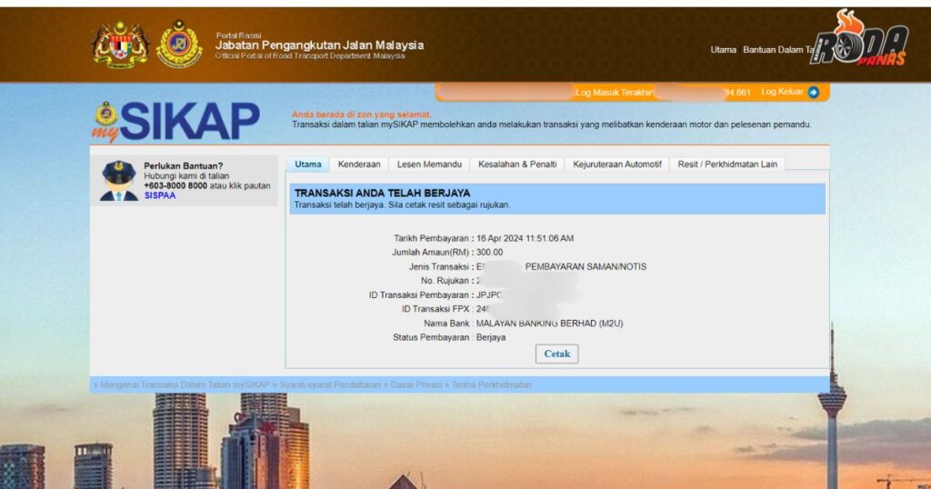 Cara Bayar Saman AES Secara Online, Tidak Perlu Ke Kaunter JPJ